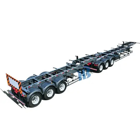 Buy China Trailer Manufacturing Tandem Container Transport Semi-trailer ...