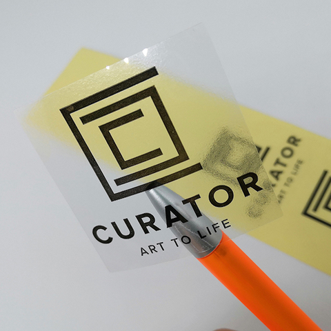 Buy Circle Self Hot Stamping Adhesive Stamp Round Gold Foil Pvc ...