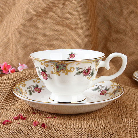 Buy Classic Rose Vintage Fine Bone China 15 Pcs 6 Persons Tea Set from ...