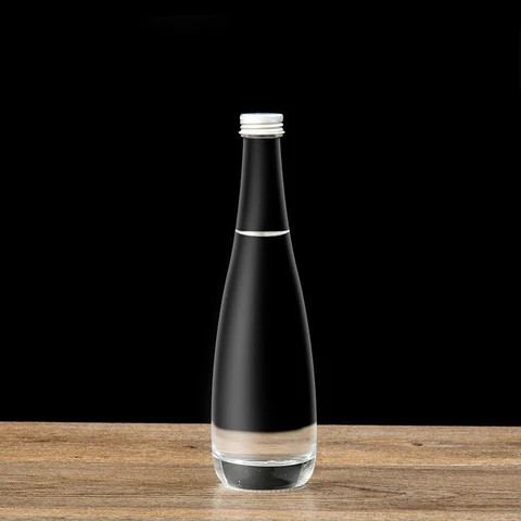 Buy Clear Round Shape 330 Ml 500 Ml Long Neck Tall Slim Coffee Milk ...