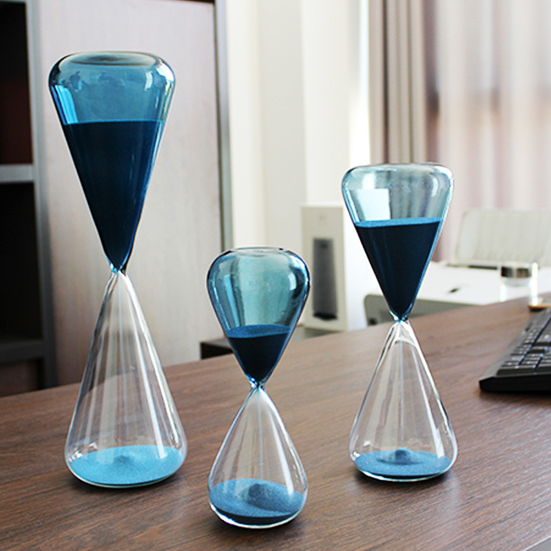 Buy Creative Double Color Glass Hourglass Timing Home Furnishing ...