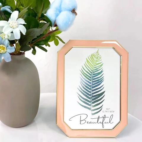 Buy Custom 2024 New Metal Glass Face With Easel Gold Aluminum Eight ...