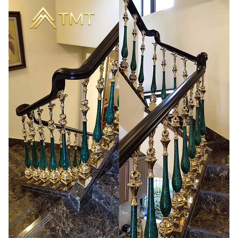 Buy Decorative Stair Post Titanium Gold Crystal Acrylic Pillar ...