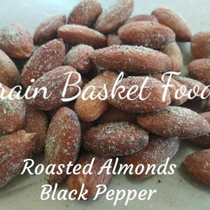 Buy Dry Roasted Almonds Black Pepper Flavoured Salty Healthy Nutritious ...