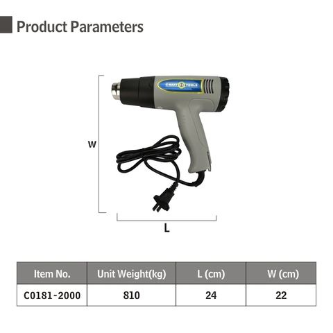 Buy Electric Shrinking Heat Gun Hot Air Blower Hot Air Heat Shrink Gun ...