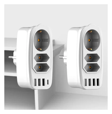 Buy Eu Standard Socket Power Plugs Sockets 250v Power Wall Charger 3usb ...