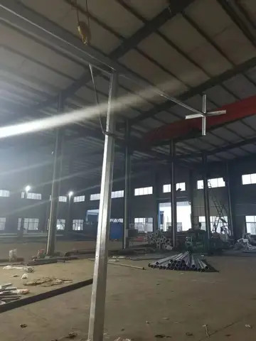 Buy Folding Mid Hinged Octagonal Galvanized Street Steel Lighting Lamp Pole from Ddk Tech ...