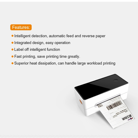 Buy Milestone Shipping Label Printer 4x6 Dt--108b Sticker Printer ...