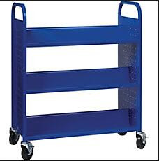 Buy Modern Design Steel Book Trolley, Metal Book Cart, School Library ...