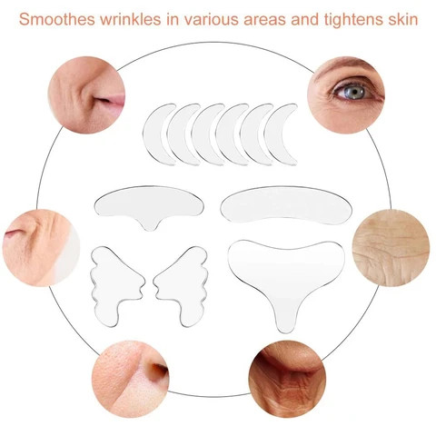 Buy Multiple Anti Wrinkle Pad Sets Sustainable Silicone Eye Forehead ...