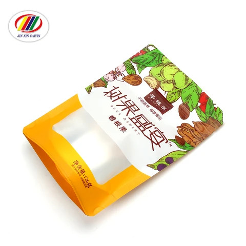 Buy Packaging Factory Custom Plastic Clear Window Pouch Food Nuts ...
