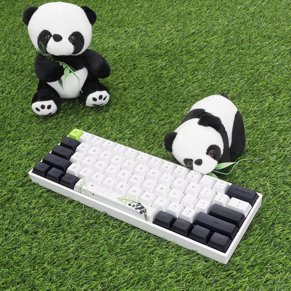 Buy Sk61 Gateron Optical Switch Panda Pbt Sublimation Keycaps Rgb 60% ...