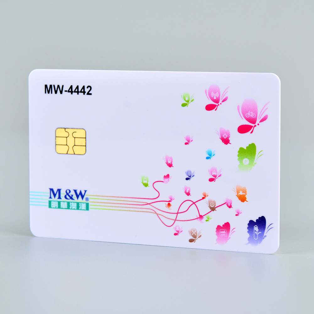 Buy Smart Pvc Ic Blank Credit Cards Printing Sle4442 Chip Cards from ...