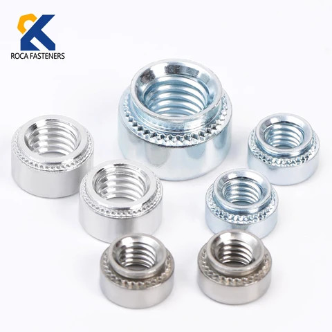 Buy Stainless Steel Self Clinching Nuts Lock Flange Nut Round Broaching ...