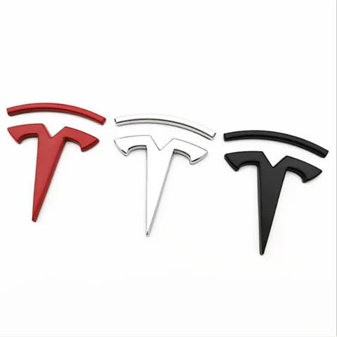 Buy Suitable For Tesla Tesla Logo Metal Car Sticker Modified Body ...
