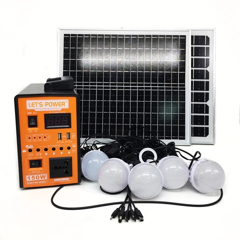 Buy Support Ac Load 150w External Battery Solar Station 12v Dc Output ...