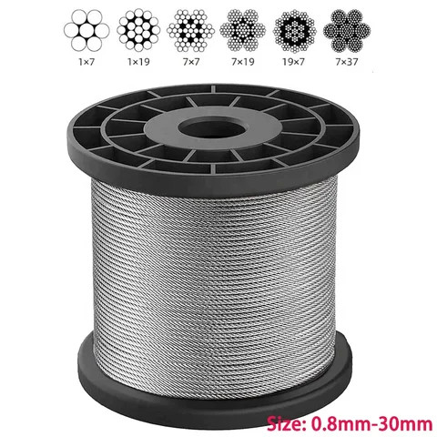 Buy Wire Rope Hardware High Quality 304 Wire Rope Steel Wire Rope ...