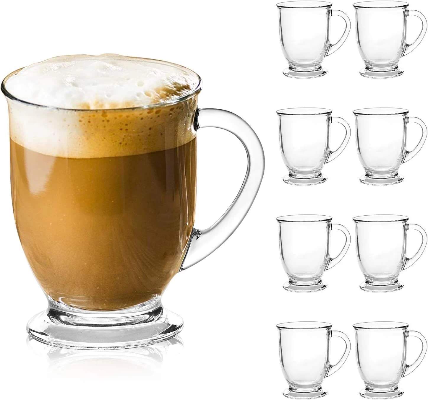 Buy 15oz Clear Coffee Mugs With Handle from Ecoy Environmental ...