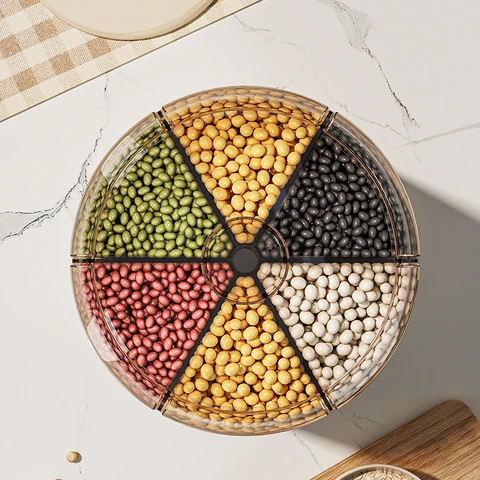 Buy 10kg Proof Rice Storage Box Rotating Grain Storage Box For Kitchen ...
