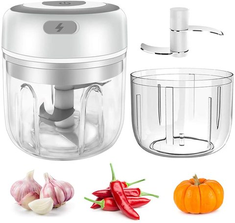 Buy 250ml Mini Portable Hand Powered Food Chopper Kitchen Automatic ...