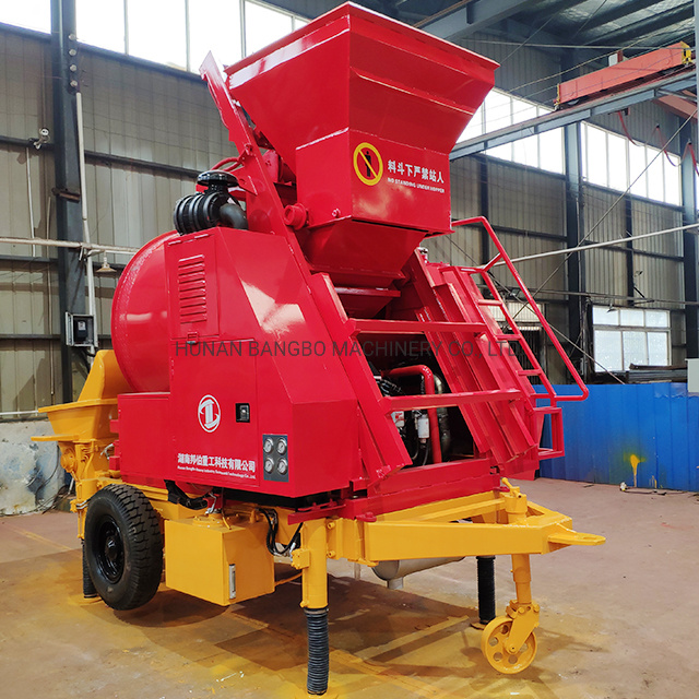 Buy 30m3/h Self Loading Mixing Machine Portable Cement Mixer Pump Mini ...