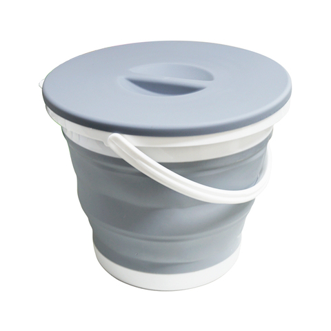 Buy 5l Portable Retractable Outdoor Water Storage Plastic Bucket ...