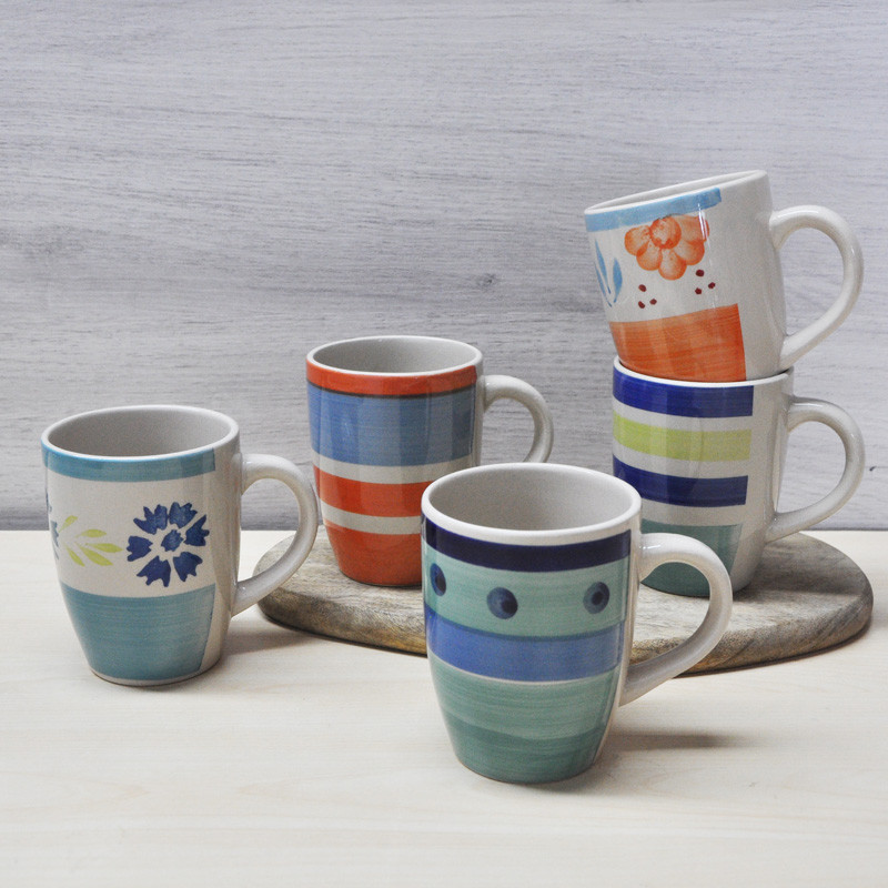 Buy Ceramic 4-piece Kitchen Dinnerware Set Plates Bowl Mug ,hand ...