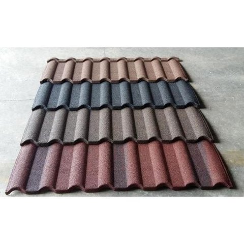 Buy Color Roofing Sheet Stoned Coated Roof Tile House Building ...