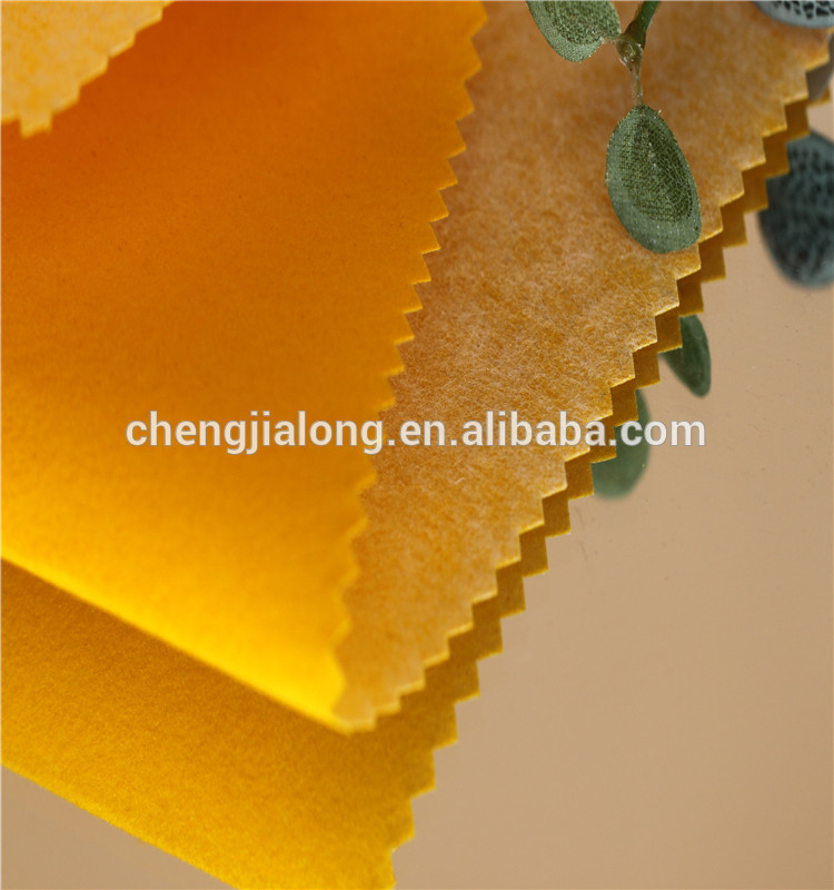 Buy Color Yellow Long Velvet Fabric/flocking Spunlace Nonwoven With ...