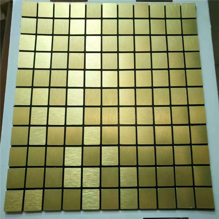Buy Colorful Metal Square Alumuinum Mosaic Backsplash Tile from Xiamen ...