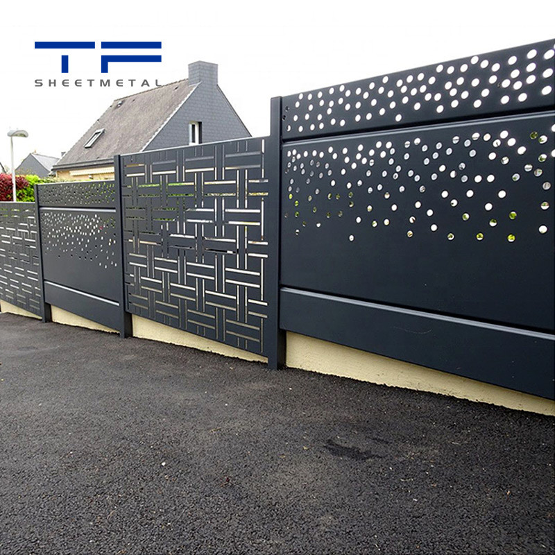 Buy Custom Laser Cutting Residential Metal Fences And Gates Aluminium ...