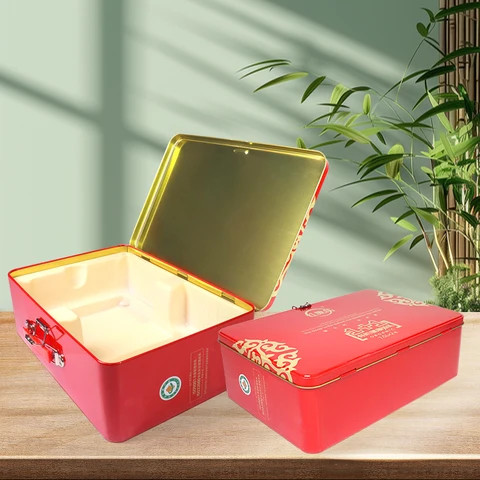 Buy Custom Rectangle Large Metal Lunch Box Personalized Pack Tin Can ...