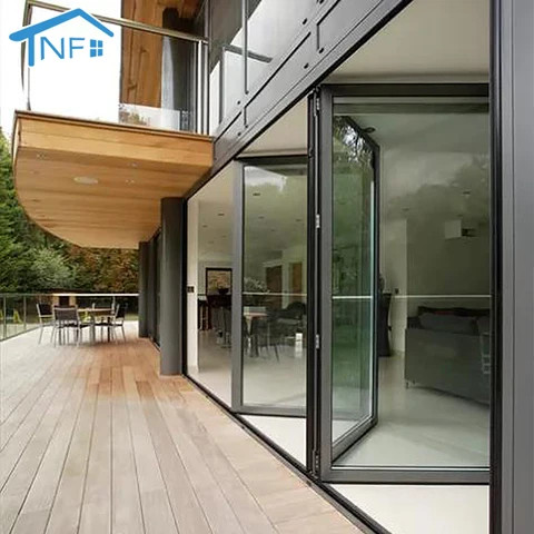 Buy Custom Veranda Exterior Accordion Fold Door Patio Bifold Aluminum ...