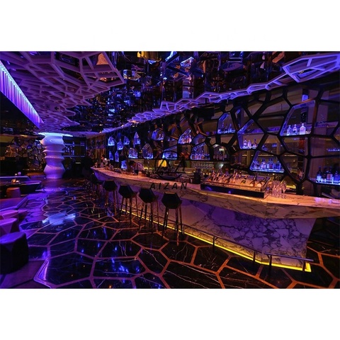 Buy Customized Long Bar Counter Artificial Marble Stone Restaurant Wine ...