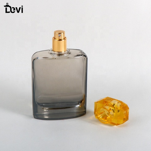 Buy Customized Luxury Empty Black Square Perfume Bottle With Acrylic ...