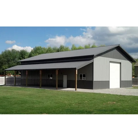 Buy Customized Prefabricated Pole Barn Kits Barndominium Building Steel ...