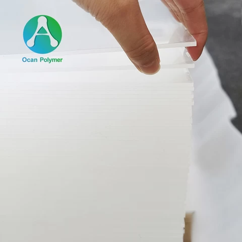 Buy Customized Size Factory Laser Cutting Acryl Plate White Plastic ...