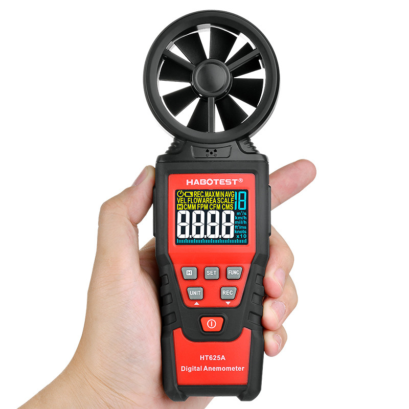 Buy Digital Anemometer Wind Speed Meter Air Flow Gauge Meter Air Volume ...