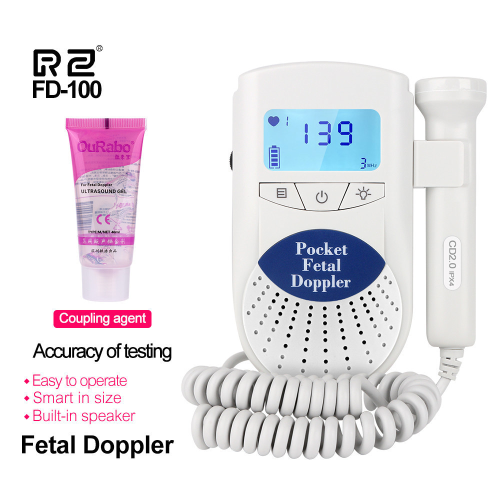 Buy Digital Fetal Doppler Ultrasound Sound Baby Heartbeat Detector ...