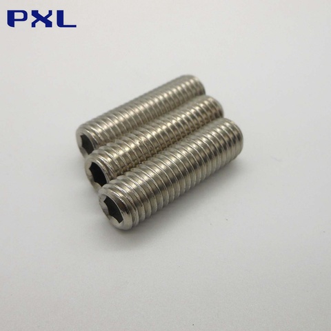 Buy Din913 Stainless Steel 304 Hexagon Socket Set Screw With Flat Point ...