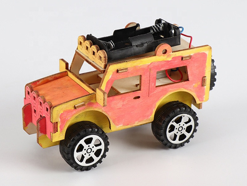 Buy Diy Assemble Take Apart Vehicle Toy Set Kids Toddlers Wood Building ...