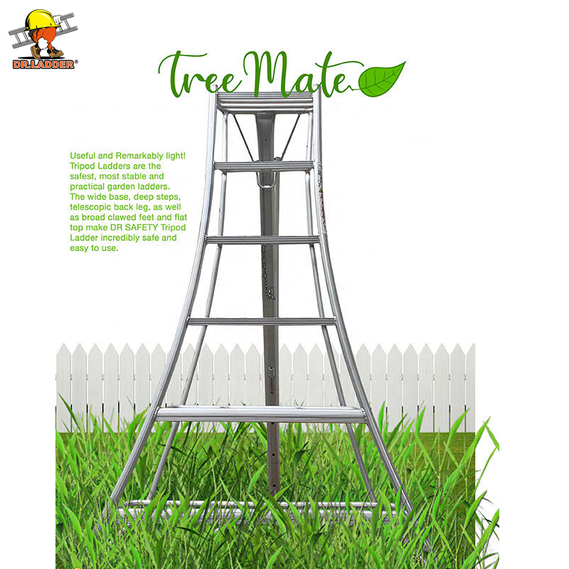 Buy Dr.ladder Garden Tree Tripod Aluminium Step Agricultural Ladders ...