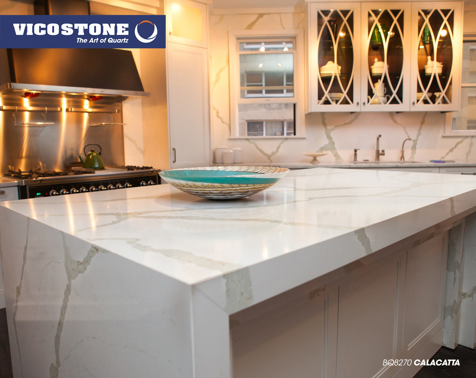 Buy Engineered Quartz Stone - Vicostone Calacatta Bq8270 First ...
