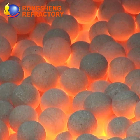 Buy High Temperature Resistance 65% Alumina Ceramic Fire Balls Heat ...