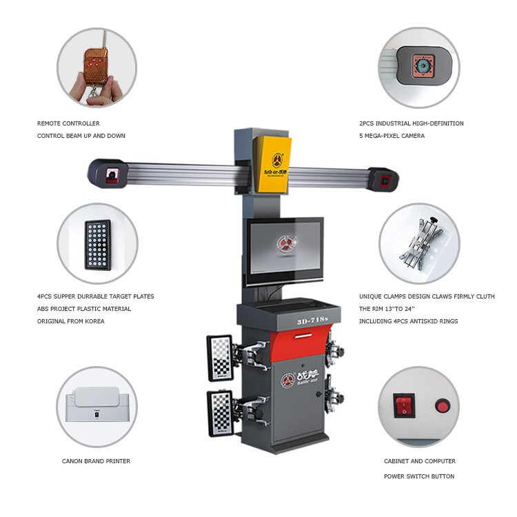 Buy Hunter Level 3d Wheel Alignment And Balancing Machine With Freely ...