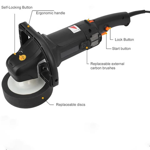 Buy Industrial 6 Speed Mini Rotary Handle Electric Car Polisher ...