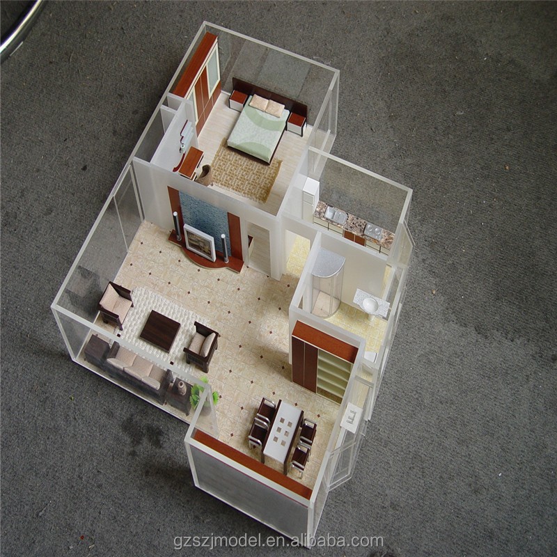 Buy Interior Model For House Design, Scale Model With Furniture, Home ...