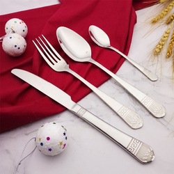 Buy King Crown Design Handle Cutlery Set 72 Piece Fork Spoon Knife Gold ...