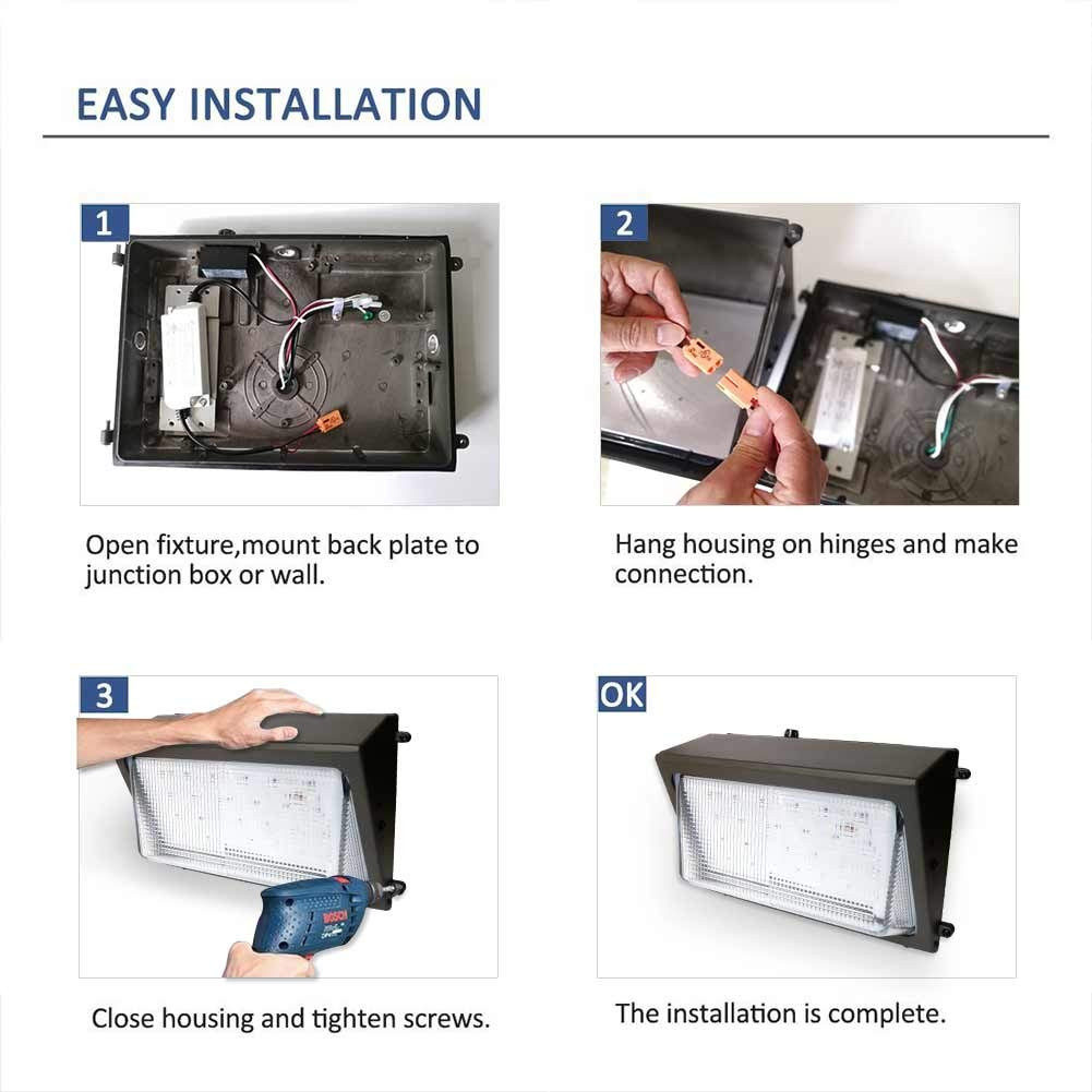 Buy Led Wall Pack Lighting Emergency High Quality Driver Ip65 Led Full ...