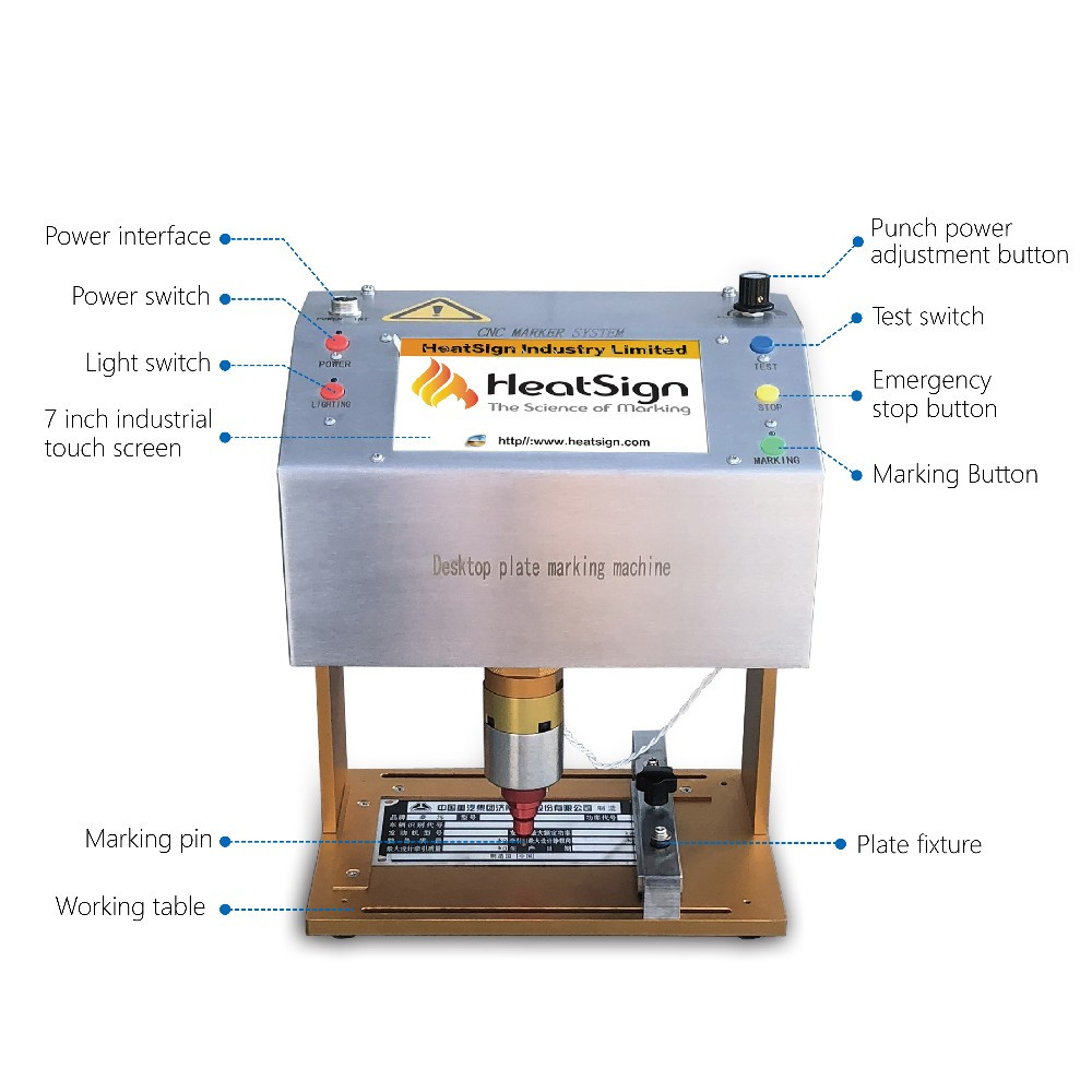 Buy Mini Cnc Metal Nameplate Marking Machine , Dog Aluminum Steel Tag ...